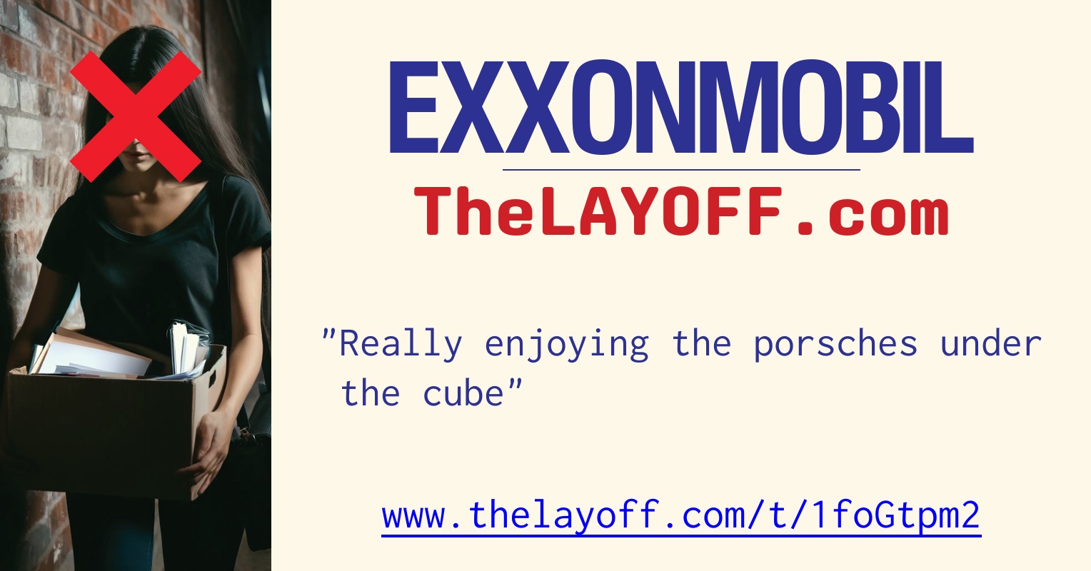 Really enjoying the porsches under the cube - post regarding ExxonMobil ...