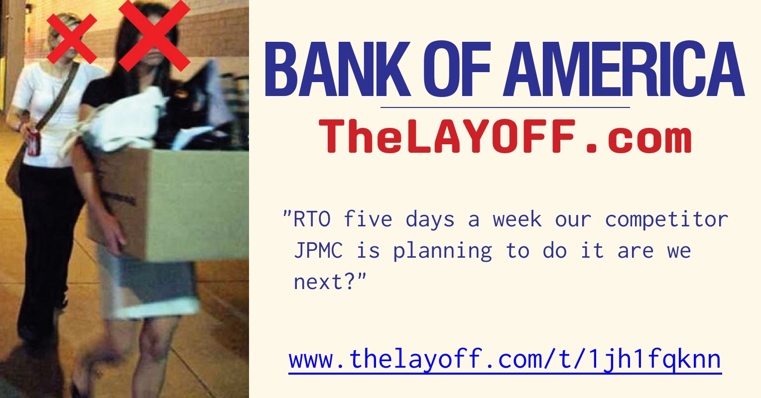RTO five days a week our competitor JPMC is planning to do it are we ...