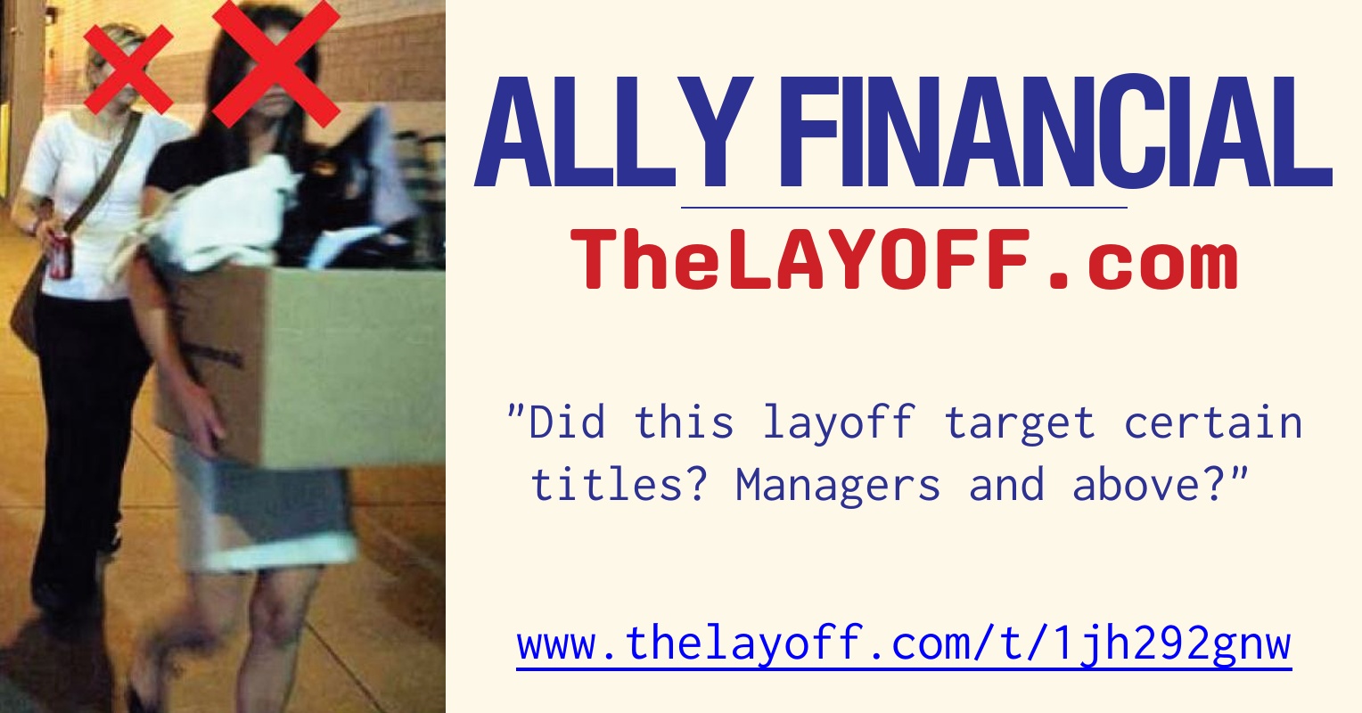 Did this layoff target certain titles? Managers and above? - post ...