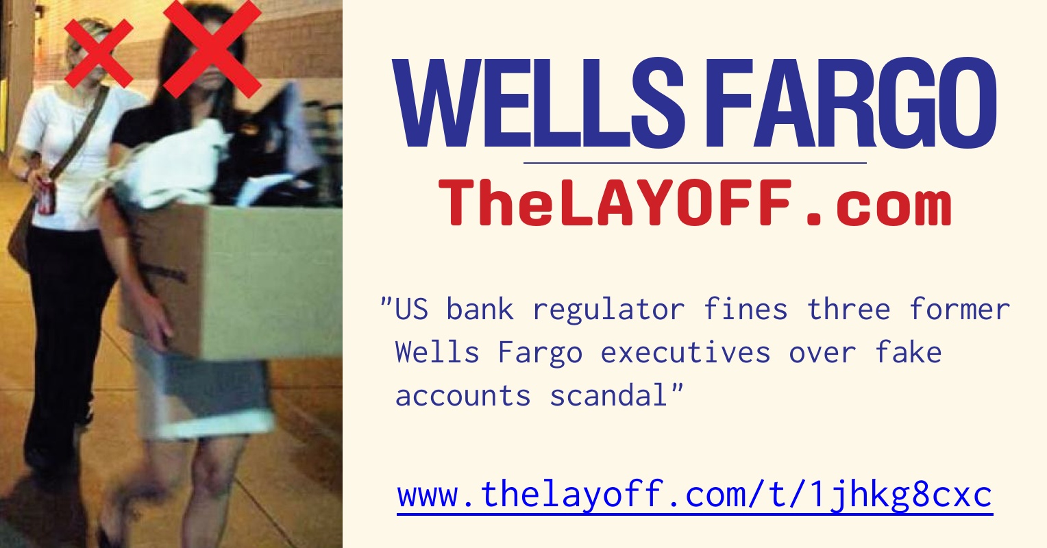 US bank regulator fines three former Wells Fargo executives over fake ...