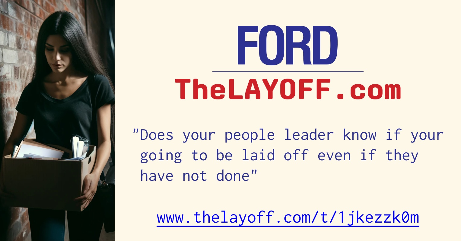 Does your people leader know if your going to be laid off even if they have not done - post ...