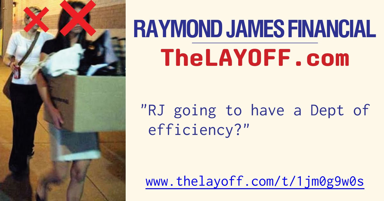 RJ going to have a Dept of efficiency? - post regarding Raymond James ...