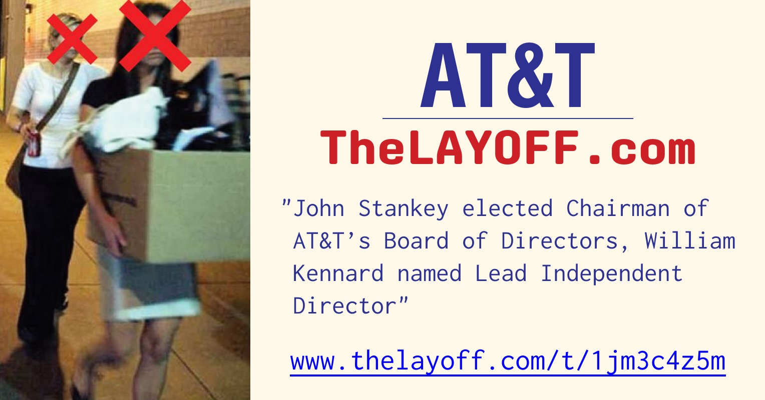 John Stankey elected Chairman of AT&T’s Board of Directors, William ...