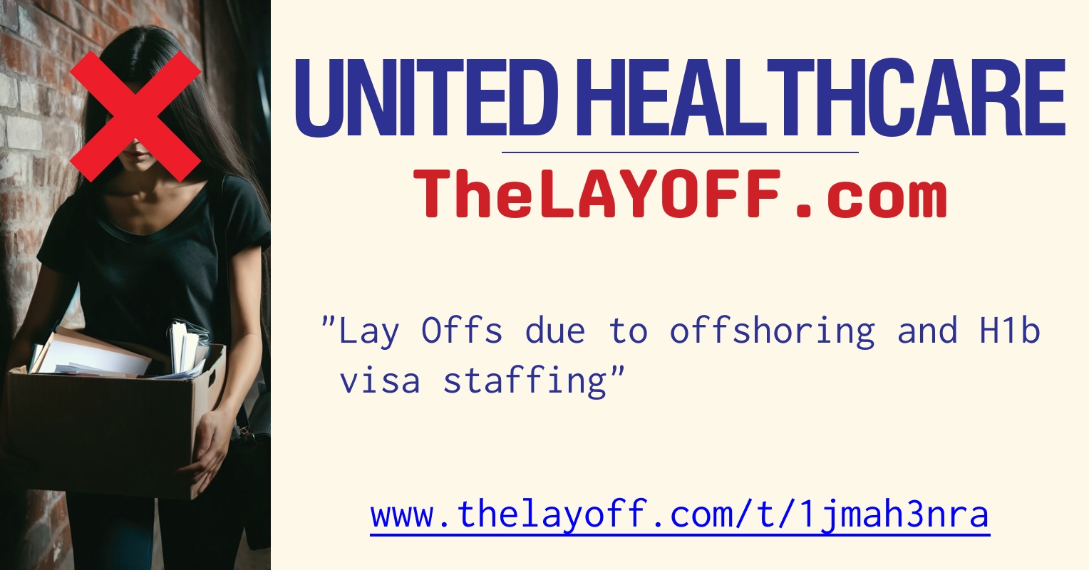 Lay Offs due to offshoring and H1b visa staffing - post regarding ...