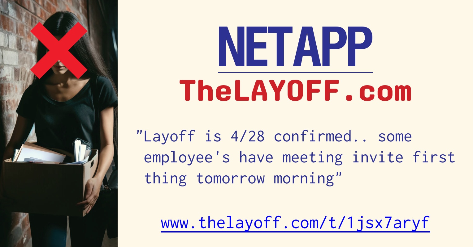 Layoff is 4/28 confirmed.. some employee's have meeting invite first ...