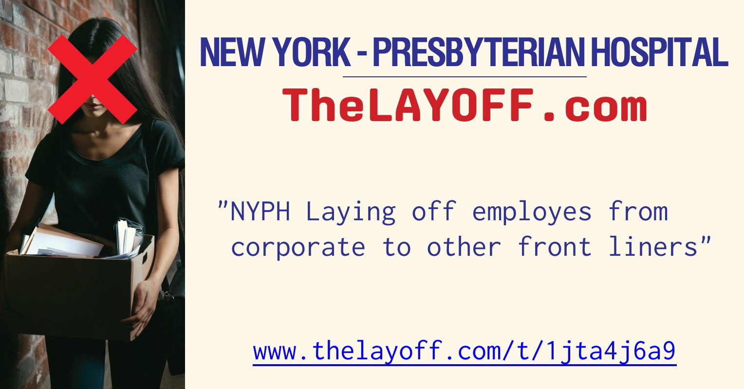 NYPH Laying off employes from corporate to other front liners - post ...