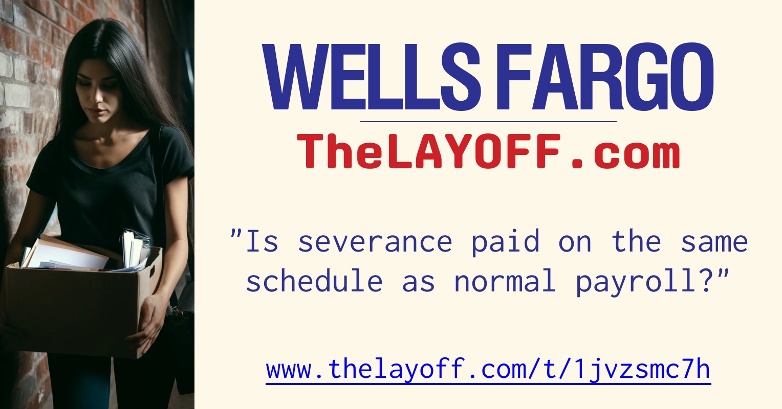 Is severance paid on the same schedule as normal payroll? - post ...