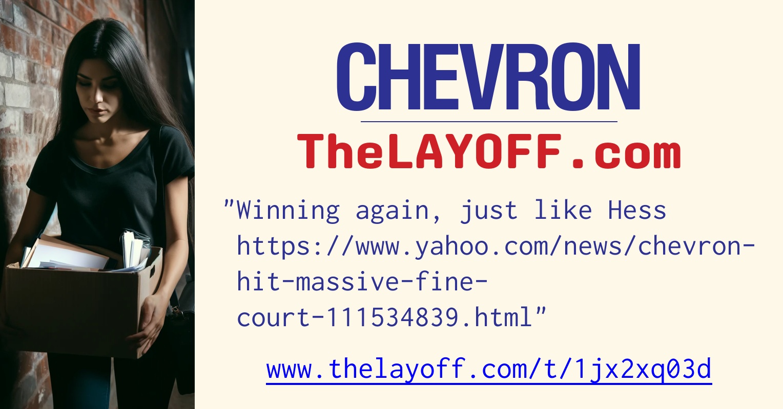 Winning again, just like Hess https://www.yahoo.com/news/chevron-hit-massive-fine-court ...