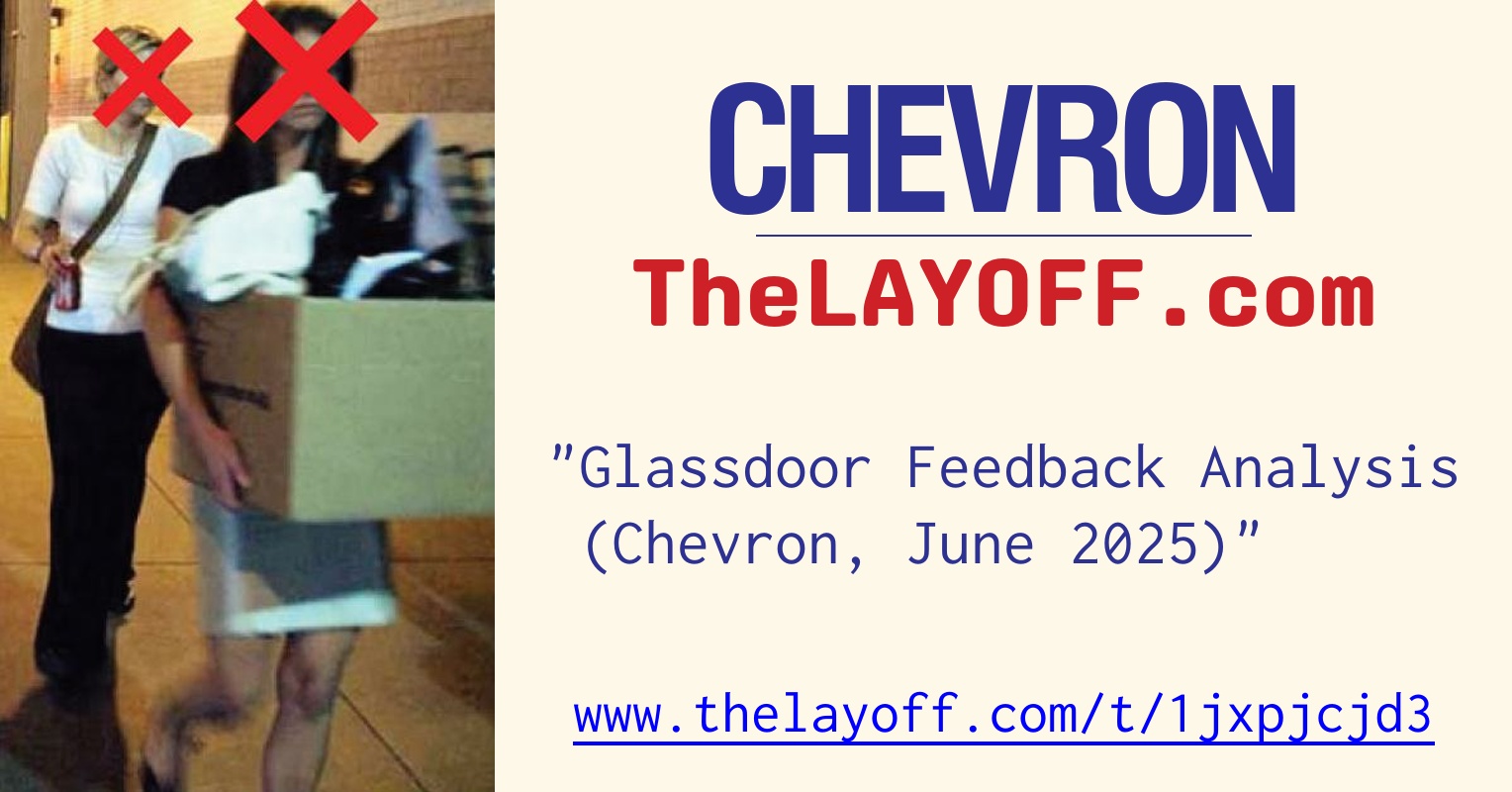 Glassdoor Feedback Analysis (Chevron, June 2025) - post regarding ...
