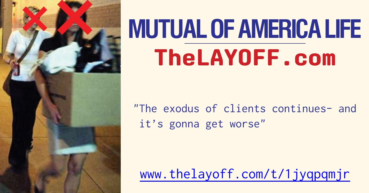 The exodus of clients continues- and it’s gonna get worse - post regarding Mutual of America ...