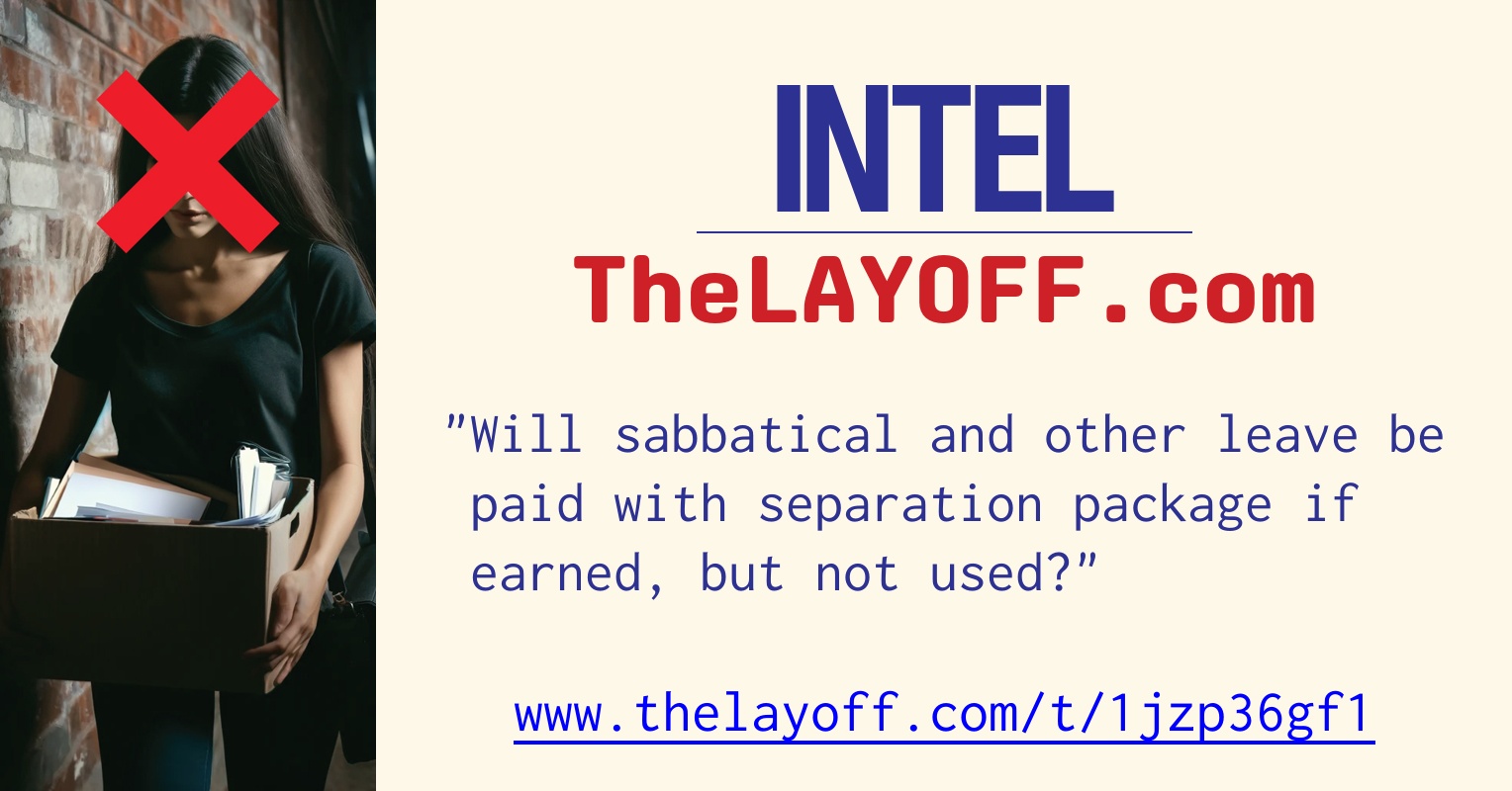 Will sabbatical and other leave be paid with separation package if ...