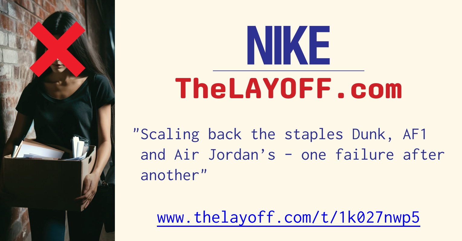 Scaling back the staples Dunk, AF1 and Air Jordan’s - one failure after ...