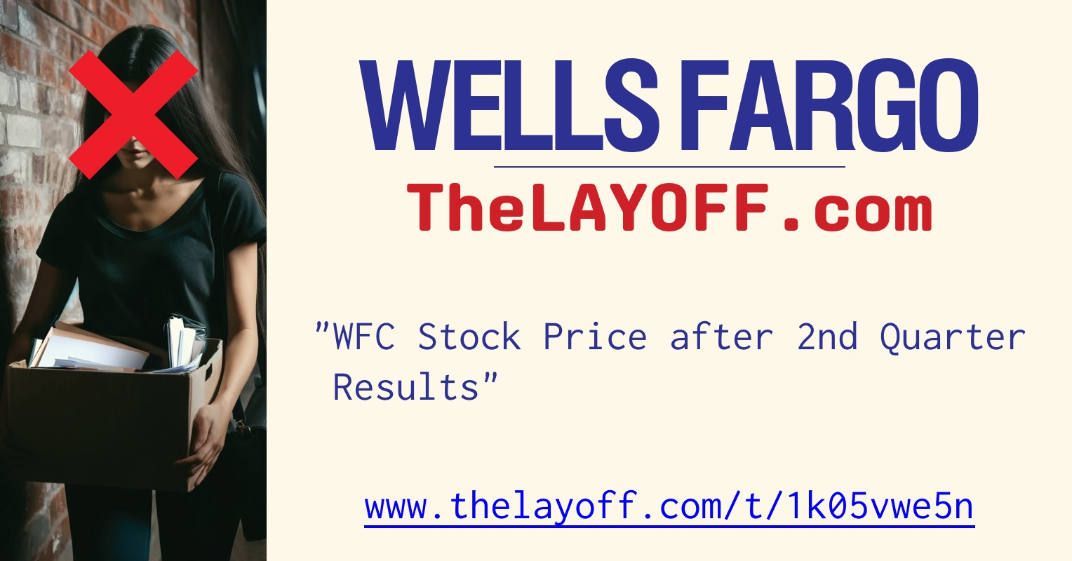 WFC Stock Price after 2nd Quarter Results - post regarding Wells Fargo ...
