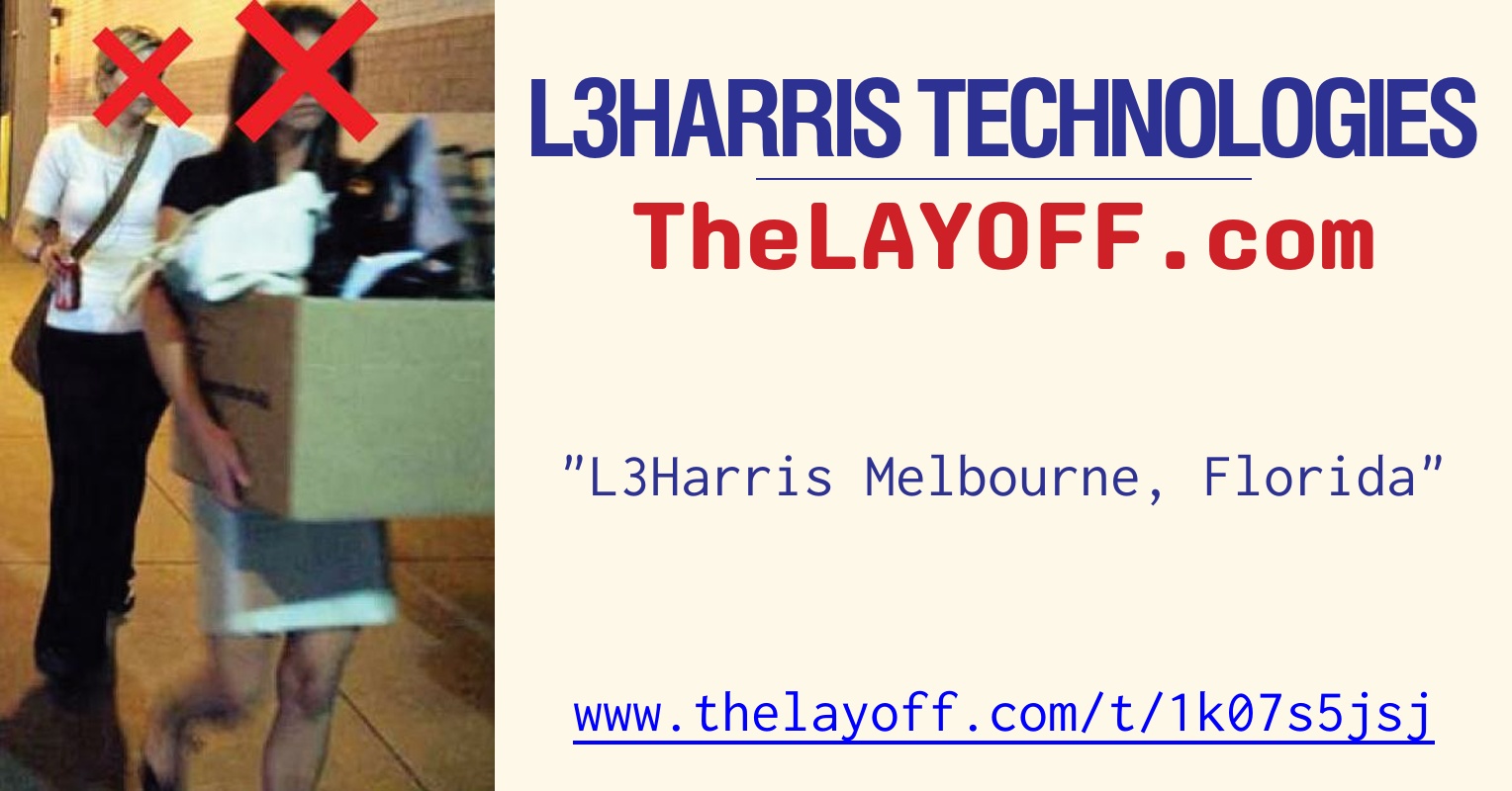 L3Harris Melbourne, Florida - post regarding L3Harris Technologies layoffs