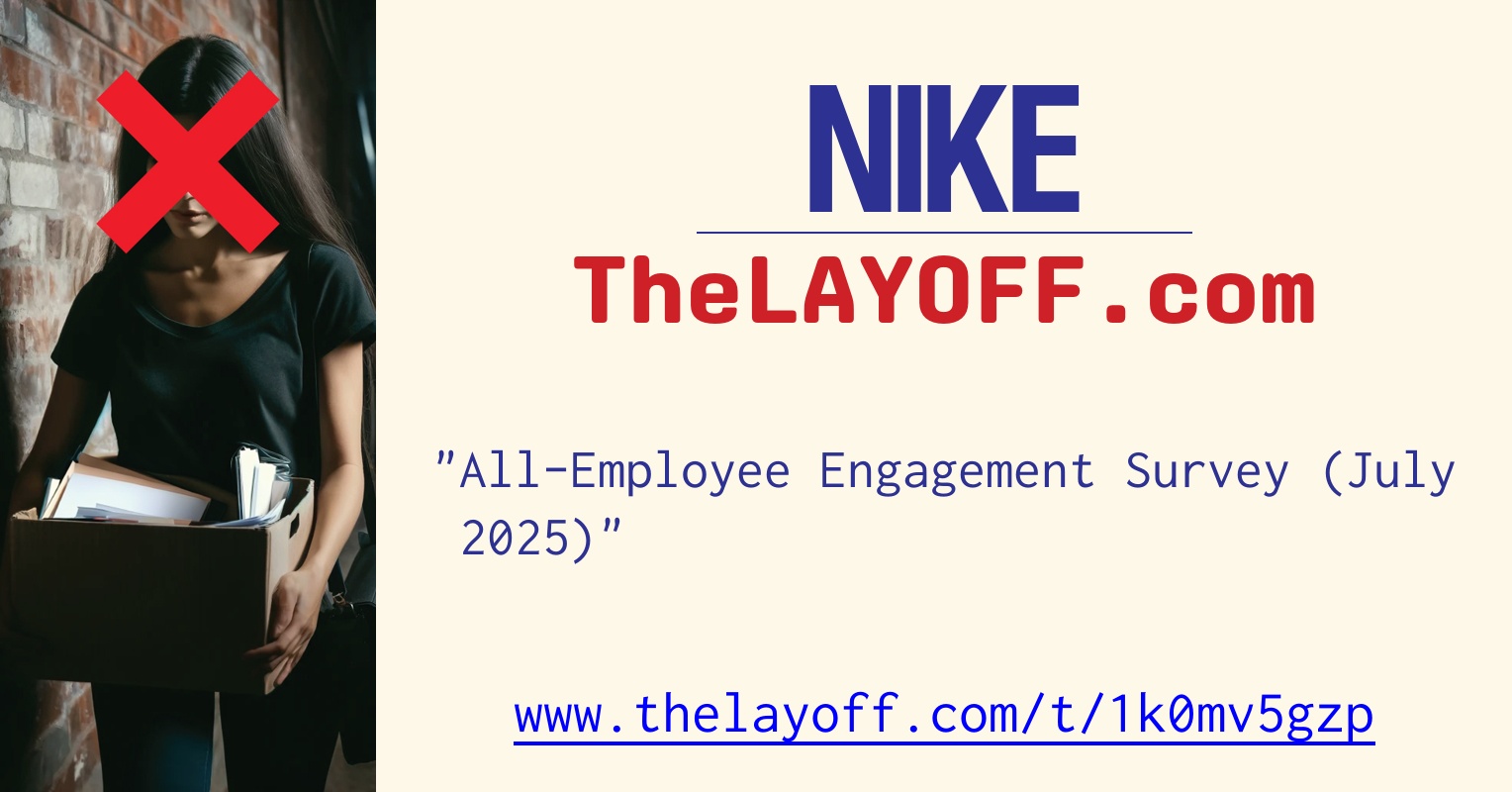 All-Employee Engagement Survey (July 2025) - post regarding Nike Inc ...