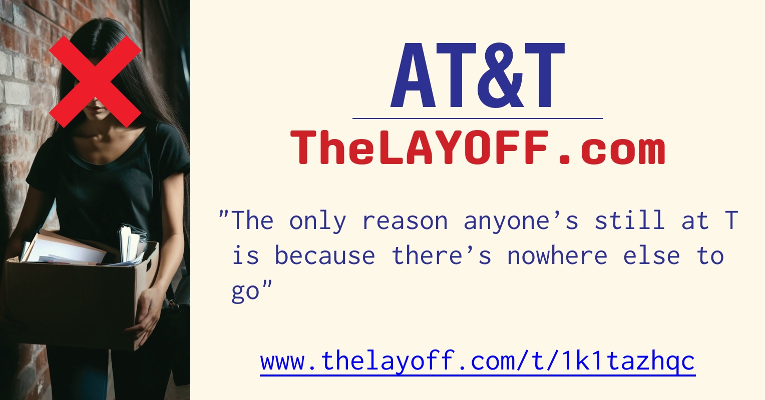 The only reason anyone’s still at T is because there’s nowhere else to ...