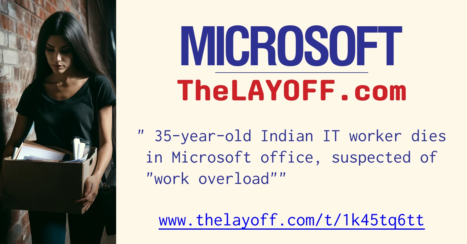 35-year-old Indian IT worker dies in Microsoft office, suspected of ...