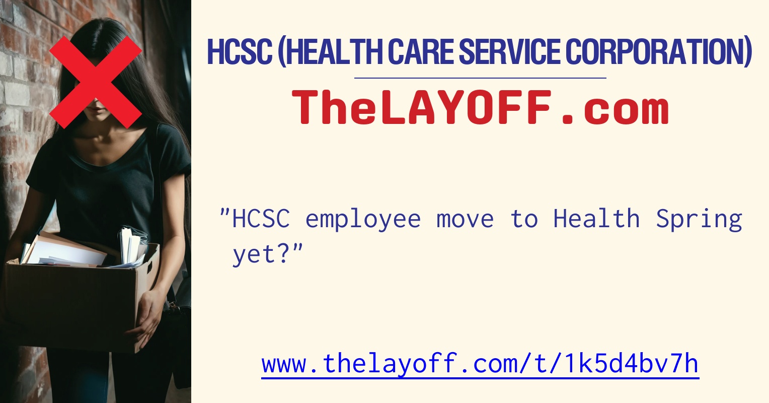 HCSC employee move to Health Spring yet? - post regarding HCSC (Health ...