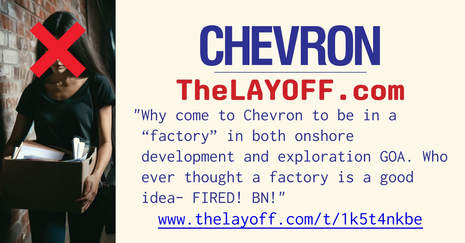 Why come to Chevron to be in a “factory” in both onshore development ...