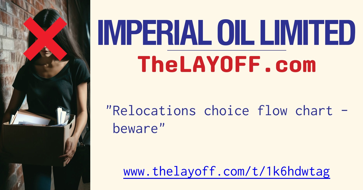 Relocations choice flow chart - beware - post regarding Imperial Oil ...