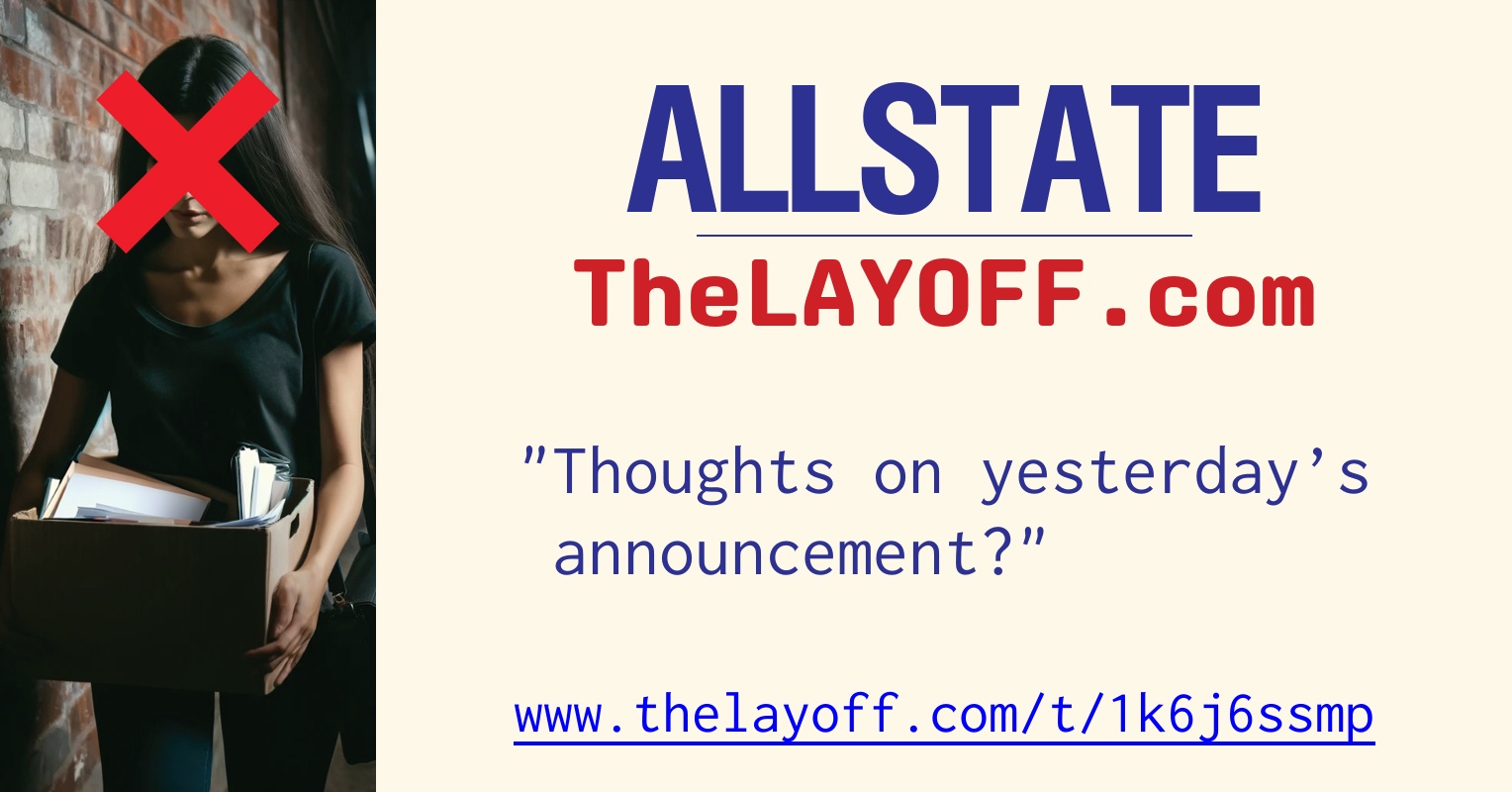 Thoughts on yesterday’s announcement? - post regarding Allstate Corp ...