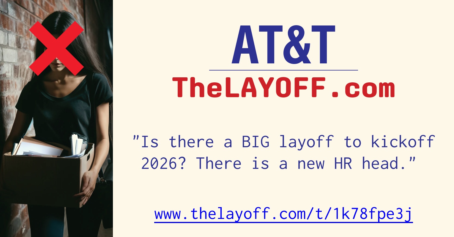 Is there a BIG layoff to kickoff 2026? There is a new HR head. - post ...