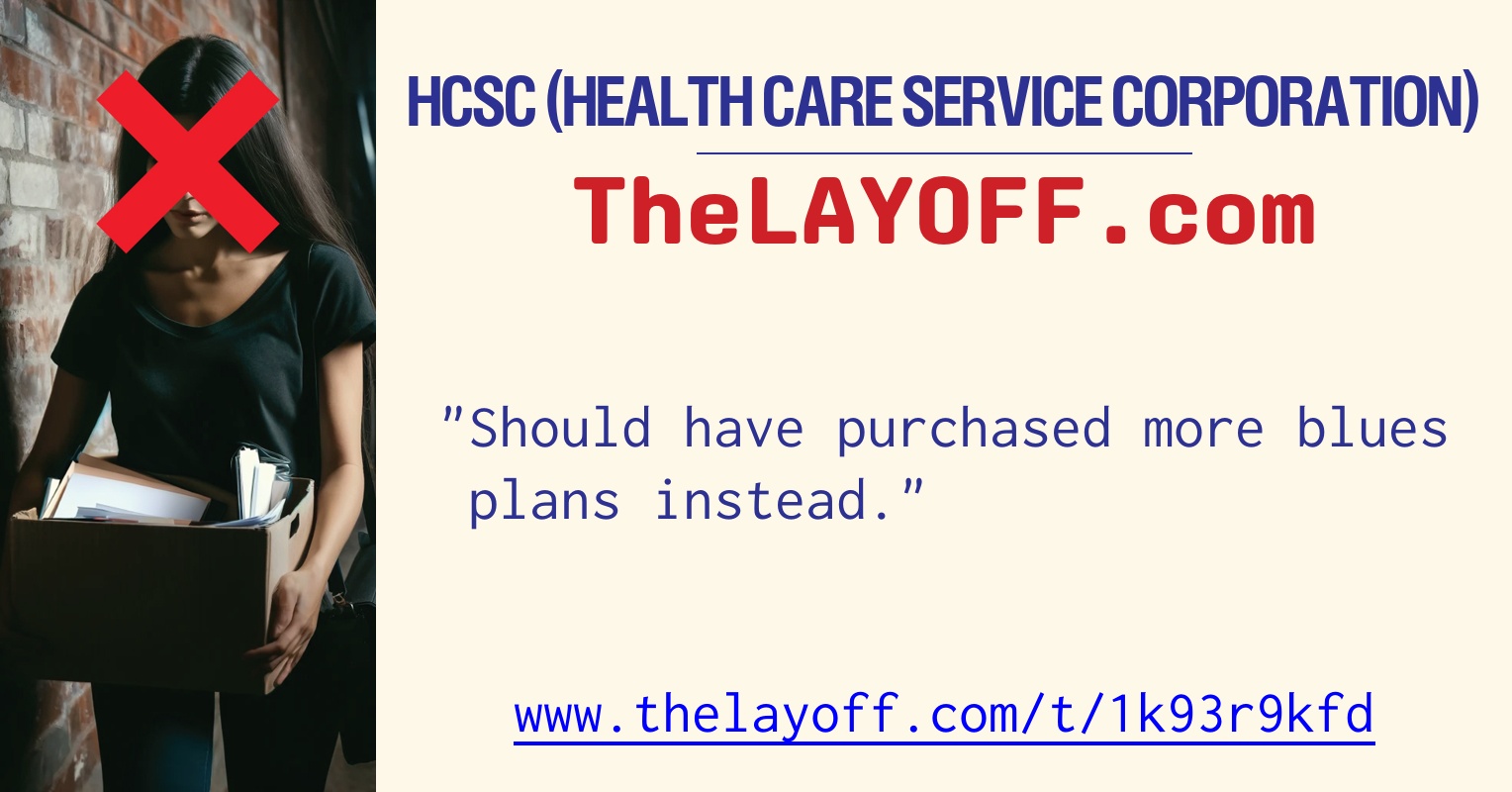 Should have purchased more blues plans instead. - post regarding HCSC ...