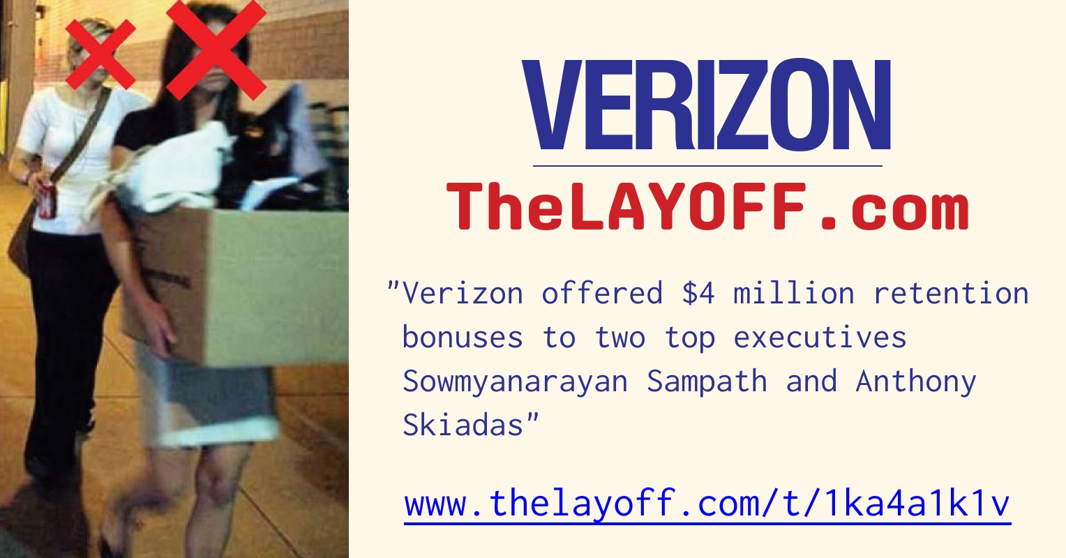Verizon offered $4 million retention bonuses to two top executives ...