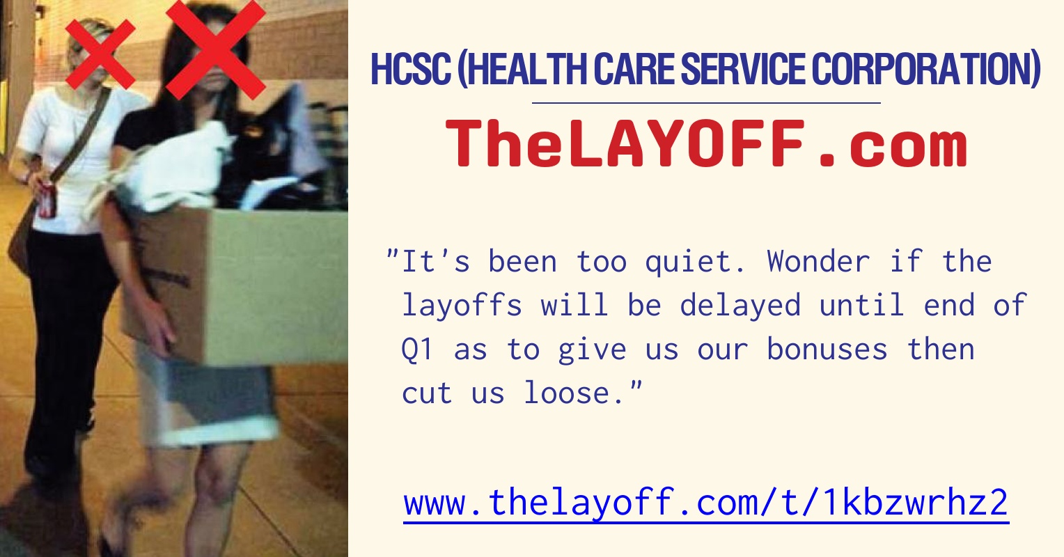 It's been too quiet. Wonder if the layoffs will be delayed until end of ...