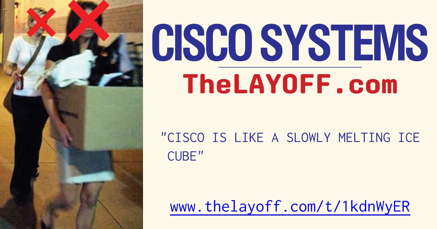 CISCO IS LIKE A SLOWLY MELTING ICE CUBE - post regarding Cisco Systems ...