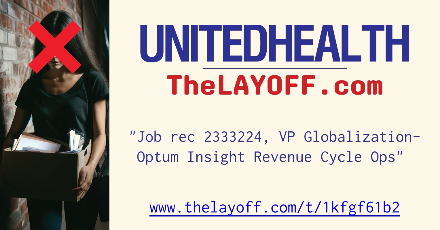 Job rec 2333224, VP Globalization-Optum Insight Revenue Cycle Ops ...