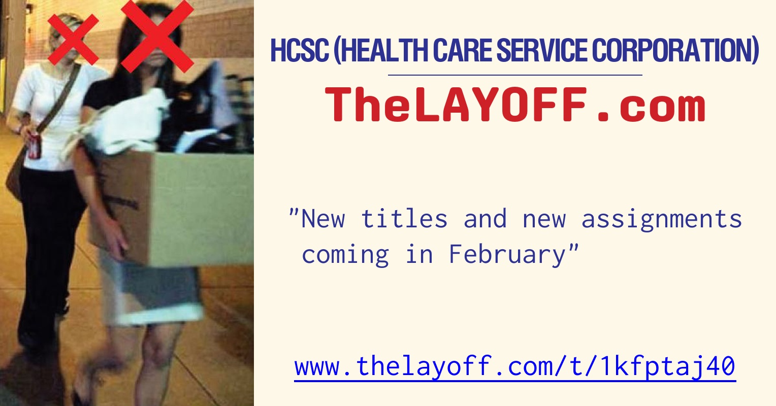 New titles and new assignments coming in February - post regarding HCSC ...