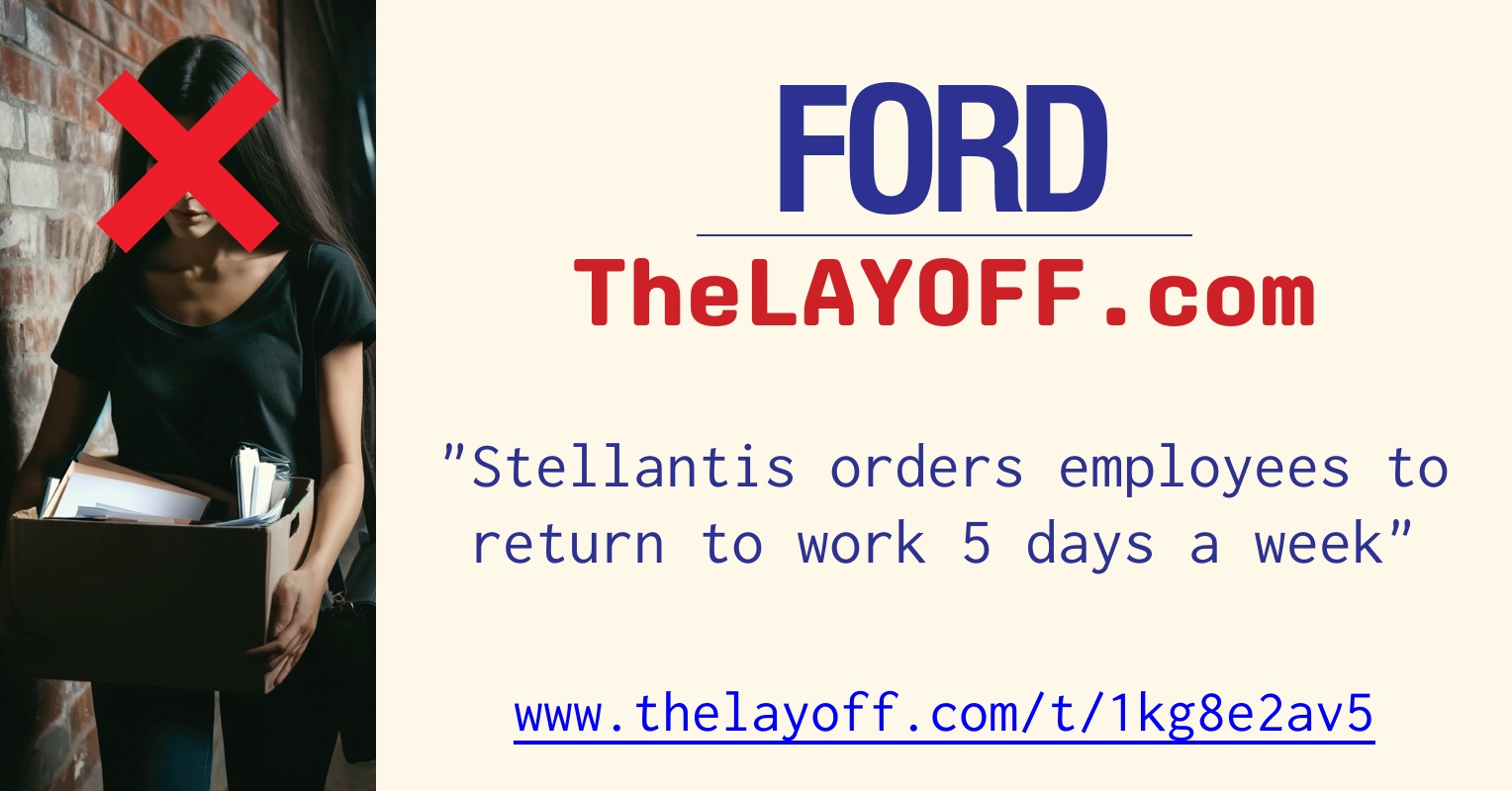Stellantis orders employees to return to work 5 days a week - post ...