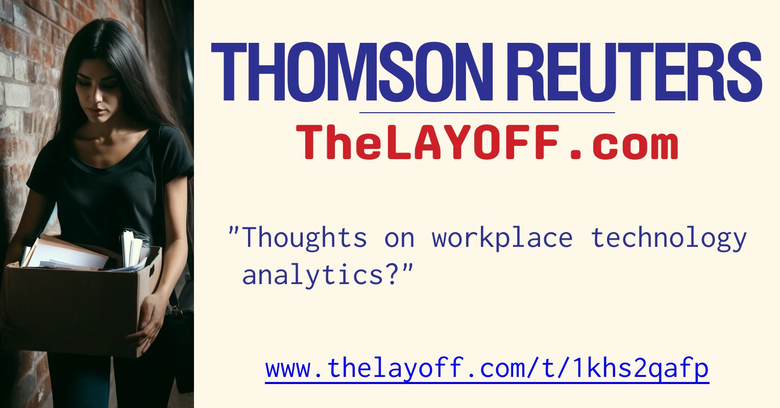 Thoughts on workplace technology analytics? - post regarding Thomson ...