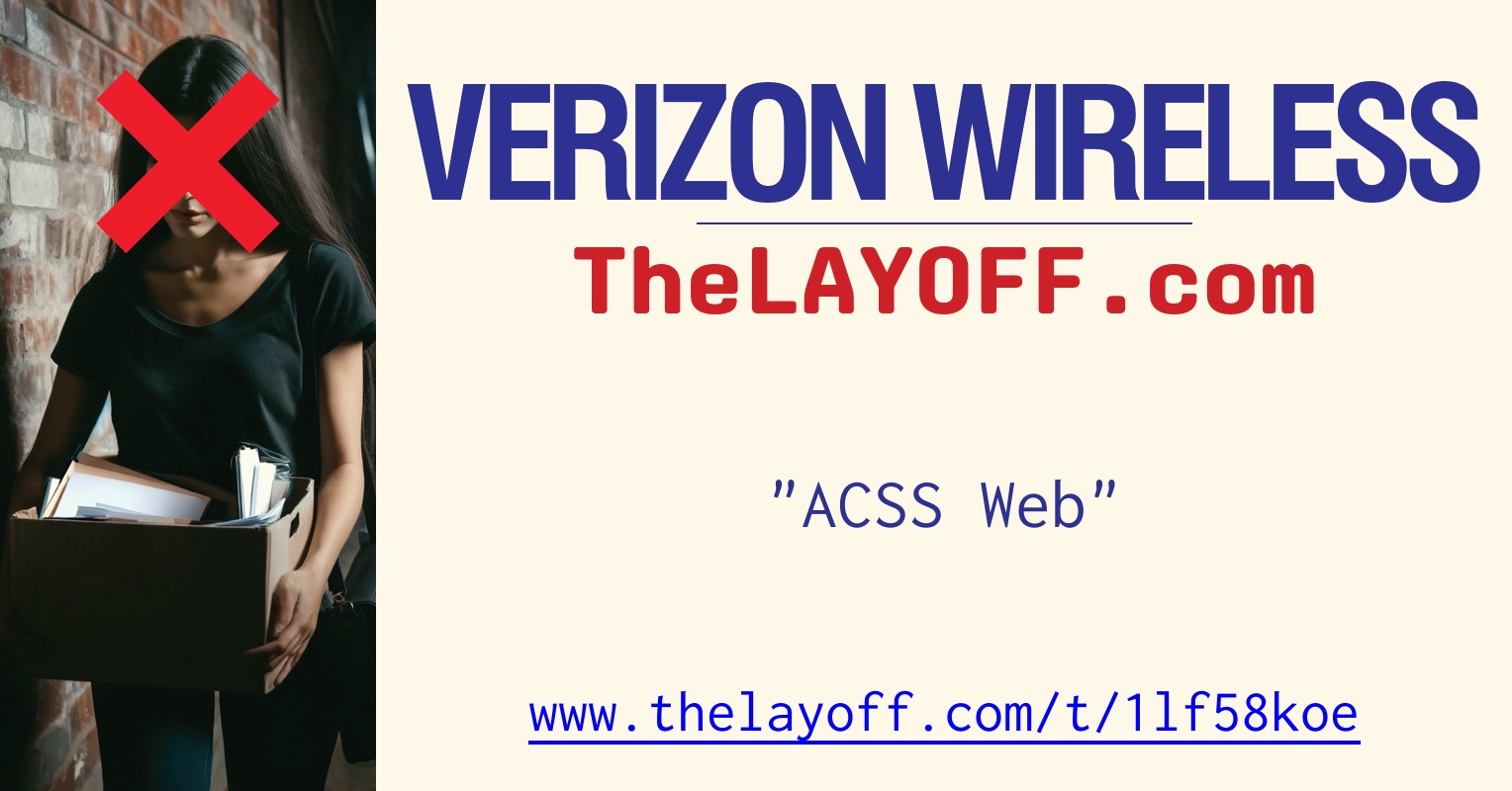 ACSS Web - post regarding Verizon Wireless layoffs