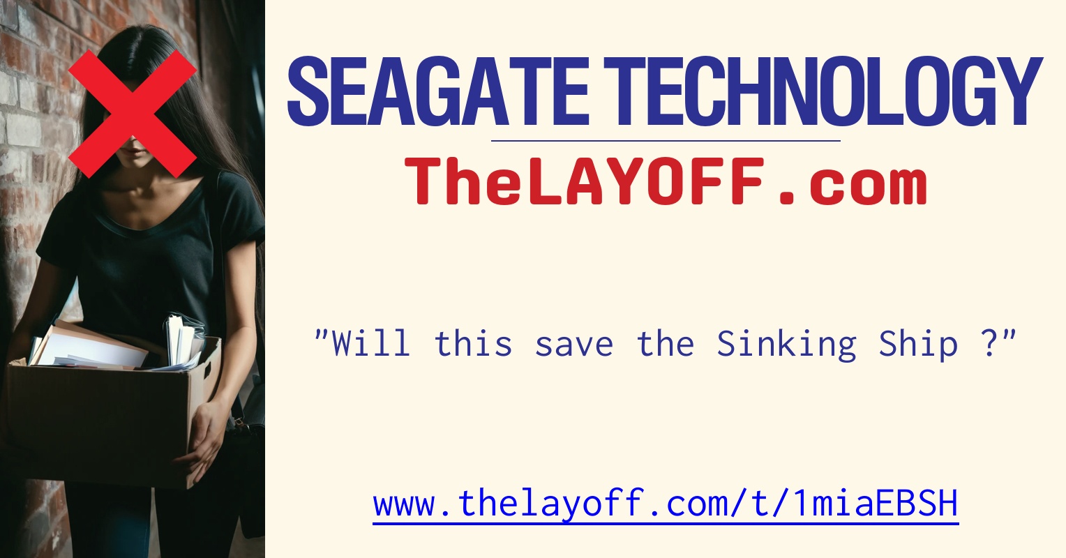 Will this save the Sinking Ship ? - post regarding Seagate Technology ...