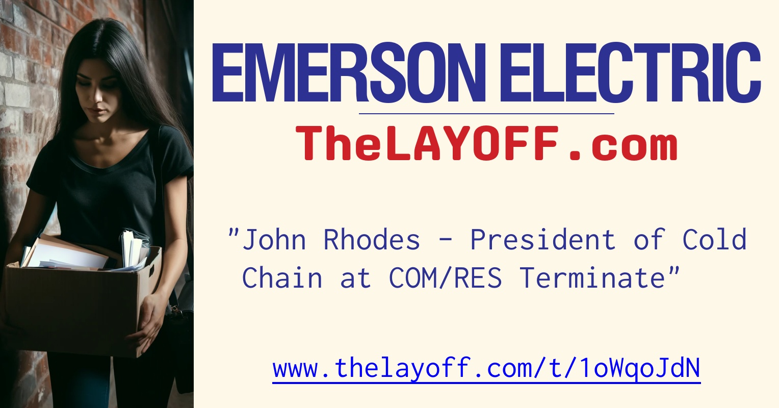 John Rhodes - President of Cold Chain at COM/RES Terminate - post ...