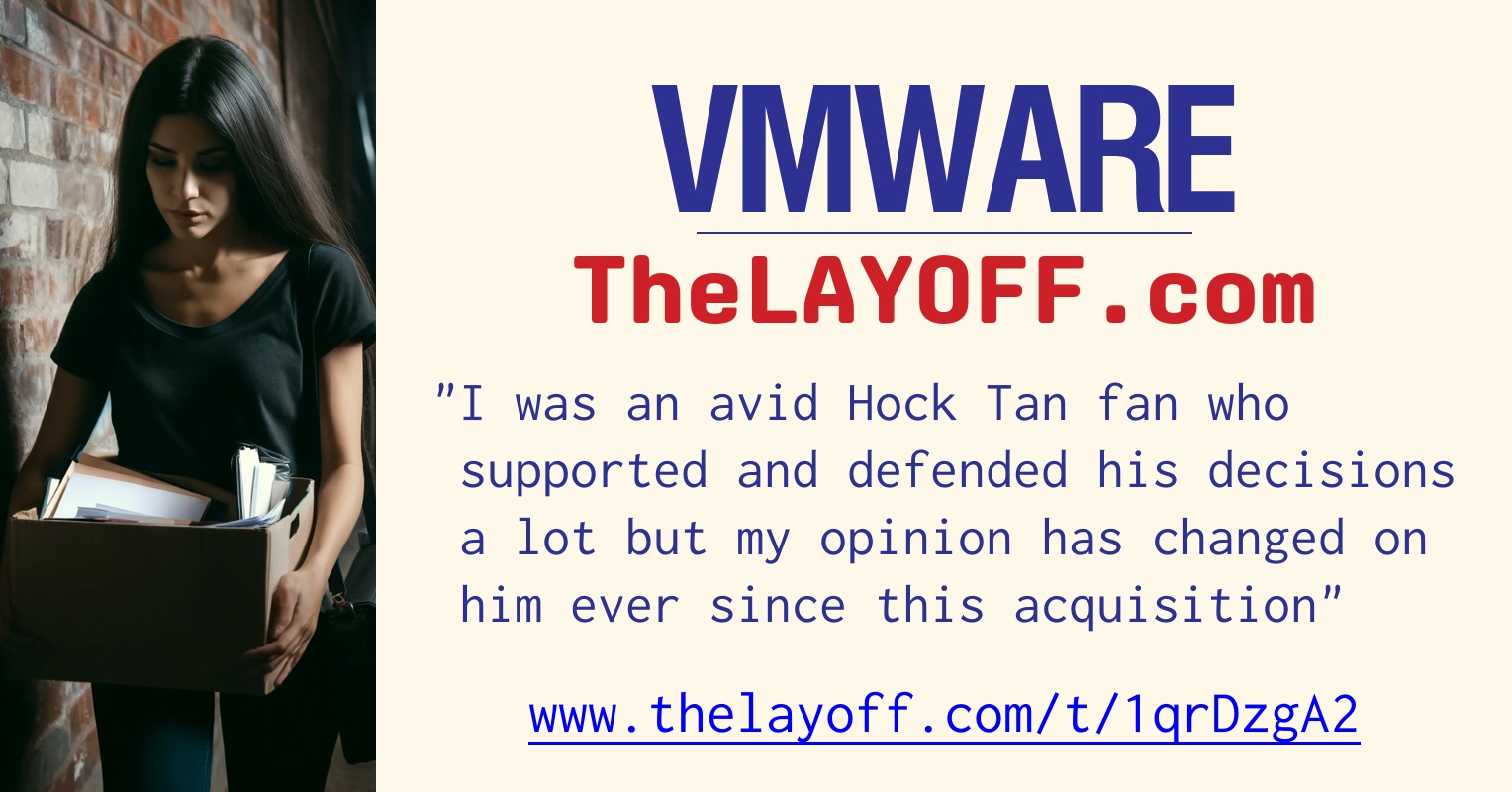 I was an avid Hock Tan fan who supported and defended his decisions a lot but my opinion has ...