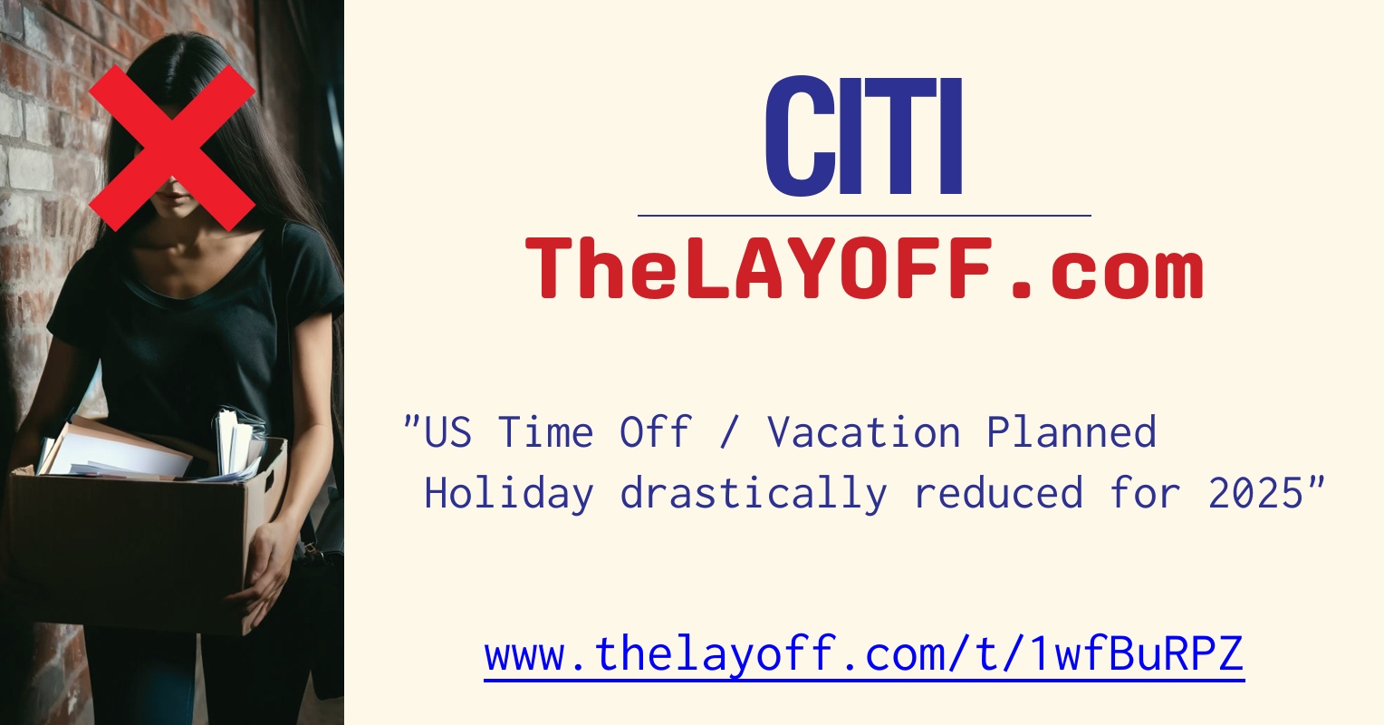 US Time Off / Vacation Planned Holiday drastically reduced for 2025 ...