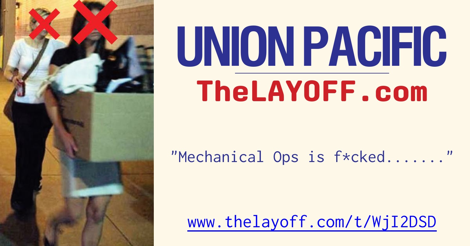 Mechanical Ops is f*cked....... - post regarding Union Pacific Corp ...