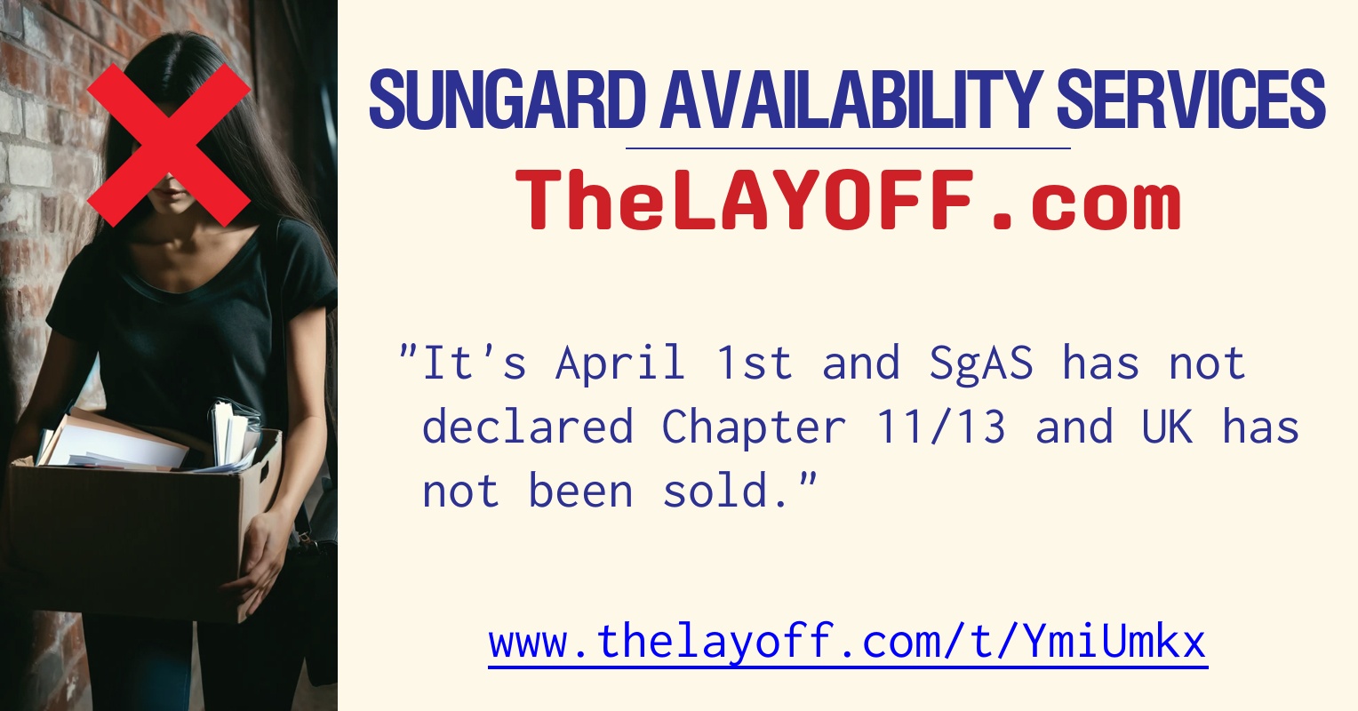 It's April 1st and SgAS has not declared Chapter 11/13 and UK has not ...