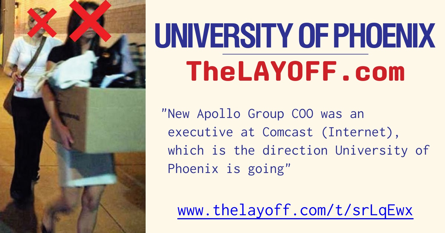 New Apollo Group COO was an executive at Comcast (Internet), which is ...